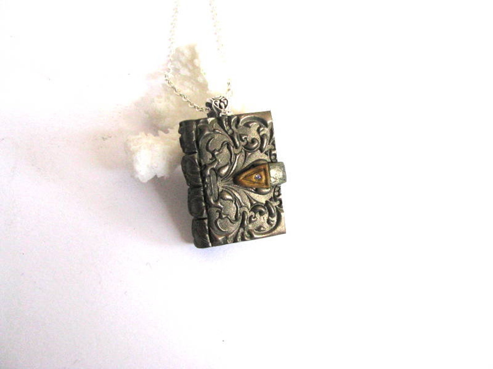 Miniature Book Necklace Mini Book Necklace Book Lover Gift Book Worm ...