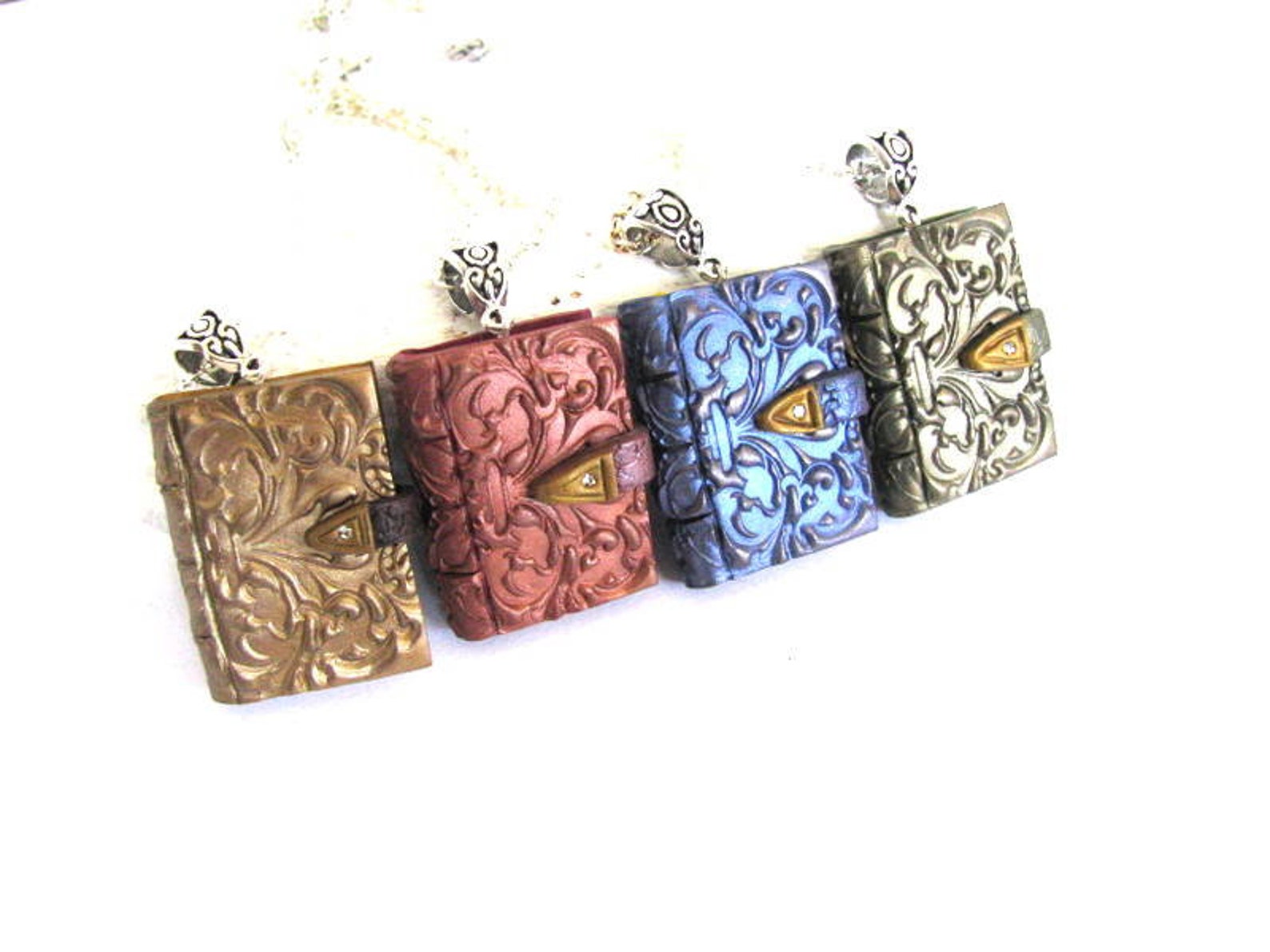 Miniature Book Necklace Mini Book Necklace Book Lover Gift Book Worm ...