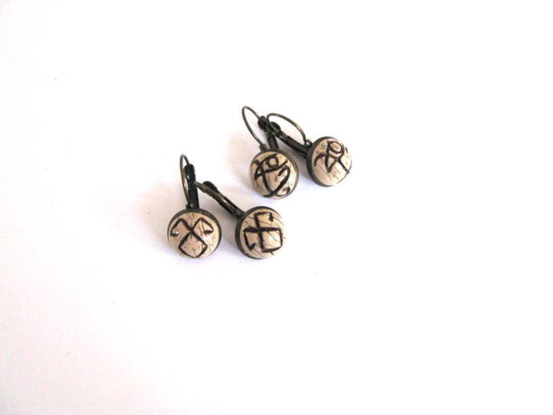 Mortal Instruments Angelic Power Rune Earrings, Miniature Earrings ...