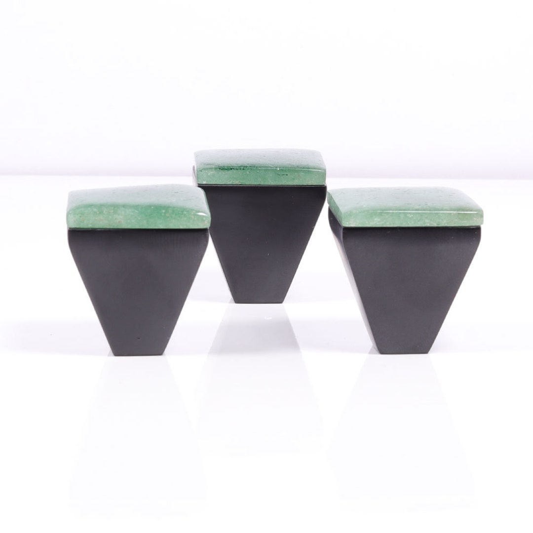 Cabinet Drawer Knob and Pull of Green Strawberry Gemstone - Etsy