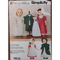 Uncut Simplicity Sewing Pattern #S0674 for 18" Doll Clothes Bodice ...
