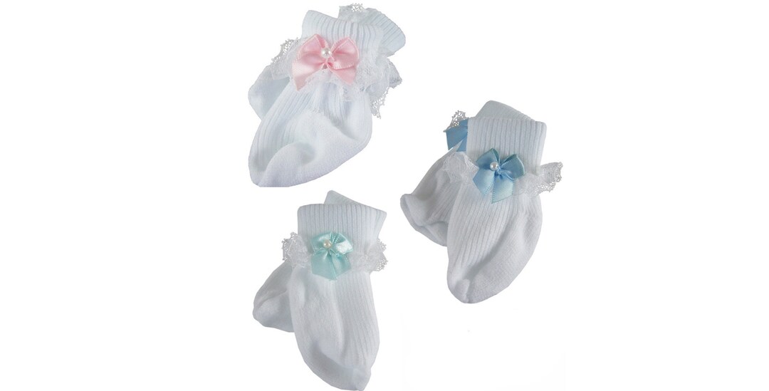 Made to Fit 15" Dolls Such as Bitty Baby 3 Pair Pack Lace Trimmed Satin ...