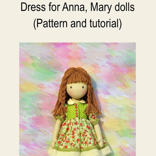 Pattern Sewing Dresses for Dolls Anna Maria. Sewing Tutorial | Etsy