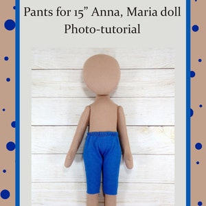Pattern Sewing Pants for Dolls Anna, Maria. Sewing Foto Tutorial, PDF ...