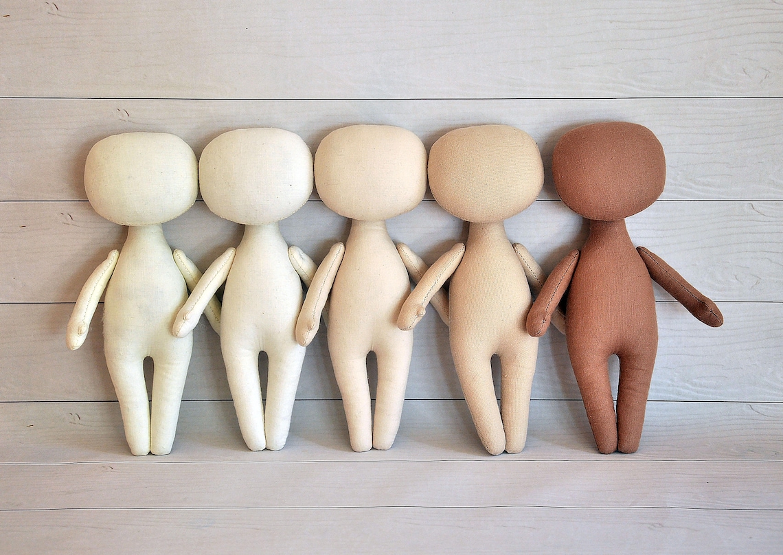 Doll Skin Fabricset of 5 Fabrics Cotton 19.6 | Etsy