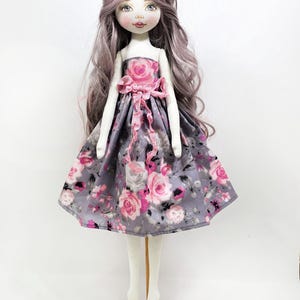 Handmade 18-inch Rag Doll With Long Hair Princess Cotton Decorative ...