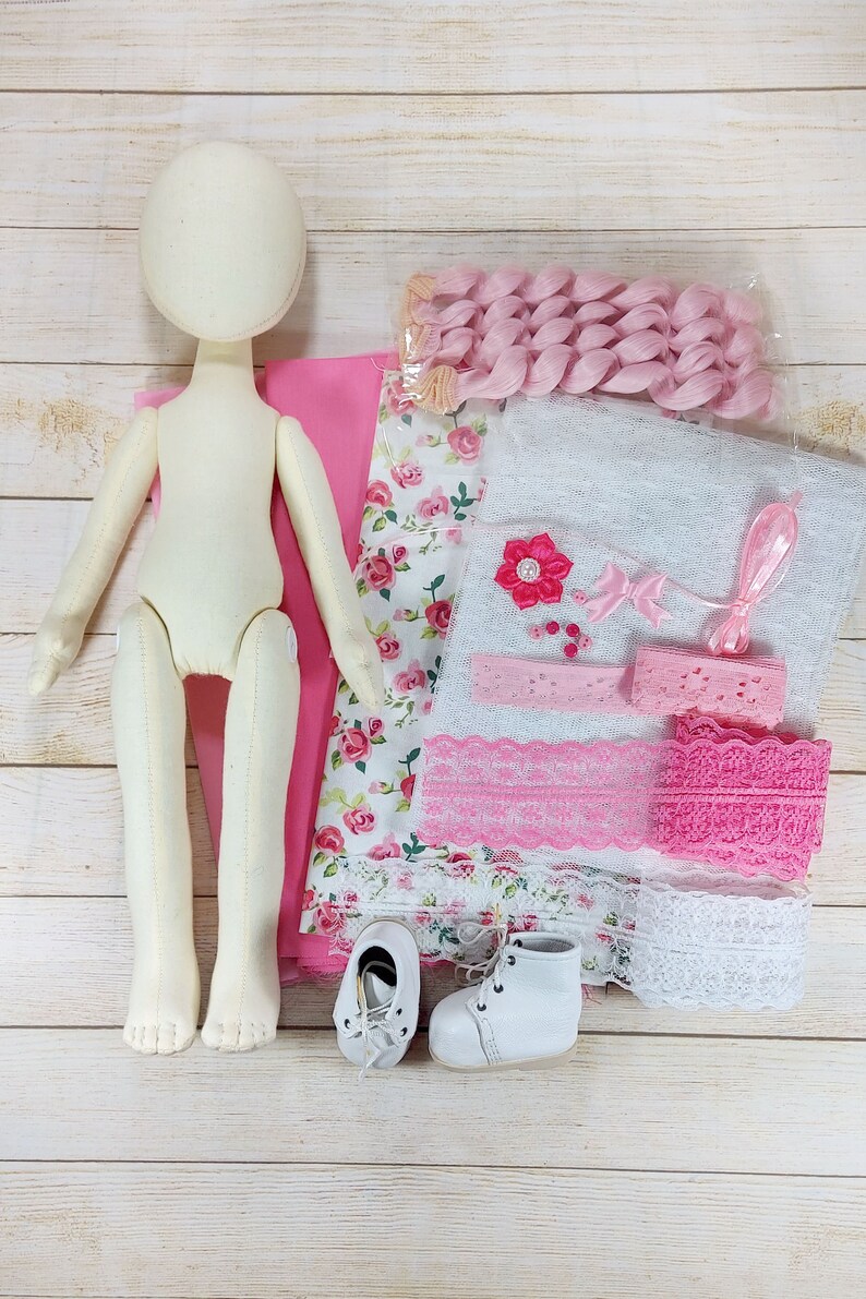 Doll Sewing Set. Set for Doll Body, the Body of the Doll Made of Cloth ...