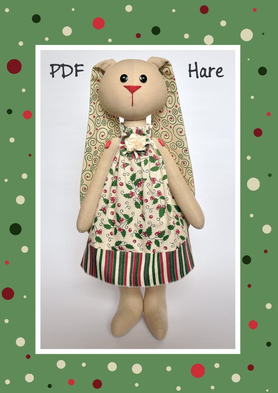 Hare Toy Pattern. Soft Toy Pattern and Tutorial. Hare Pattern - Etsy