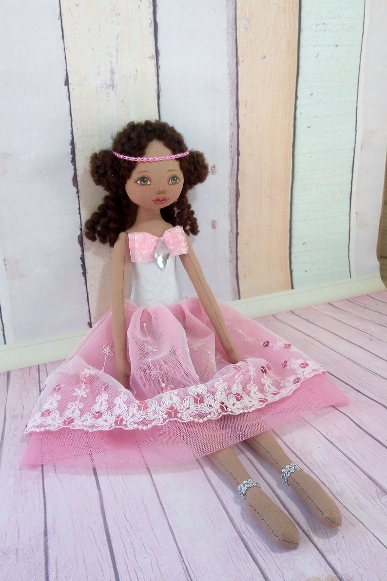 Handmade Brown Rag Doll Tilda Doll textile Doll - Etsy