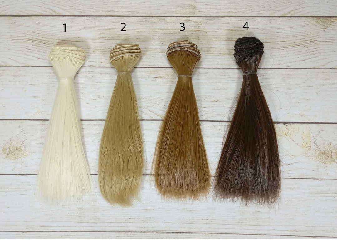 Straight Hair Tress for Dolls, Length 15 Cm (6" Inch). Hair for Dolls ...