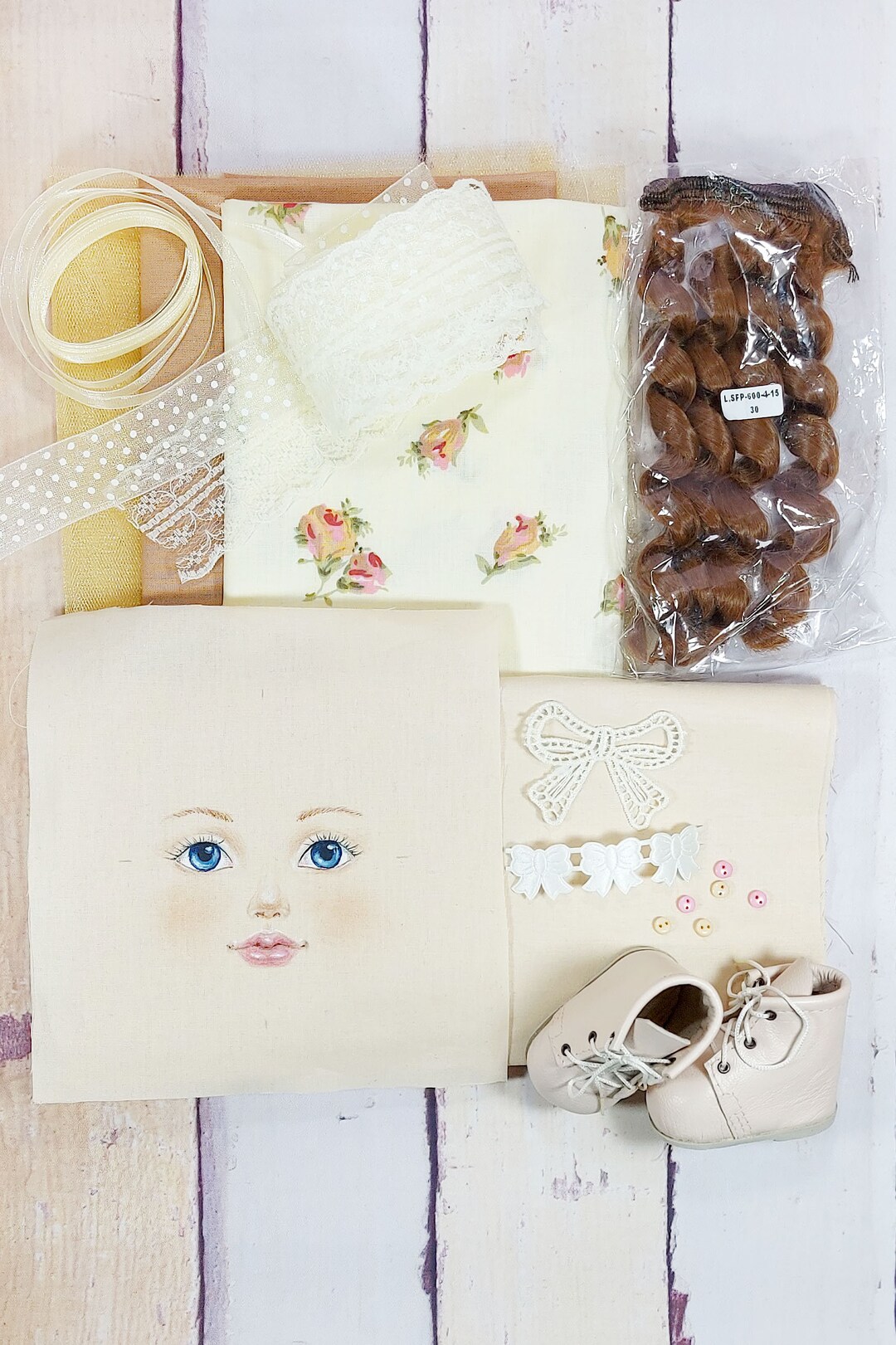 Set for Doll Body, the Body of the Doll Made of Cloth, Set for Textile ...