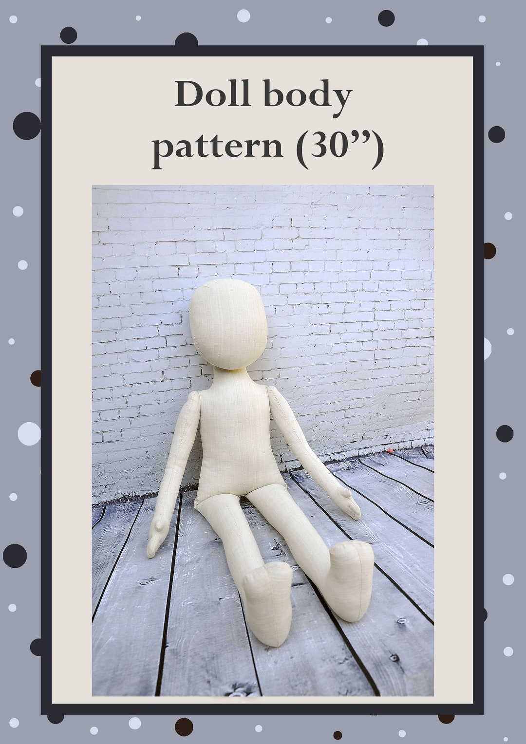 PDF Cloth Doll Pattern 30 