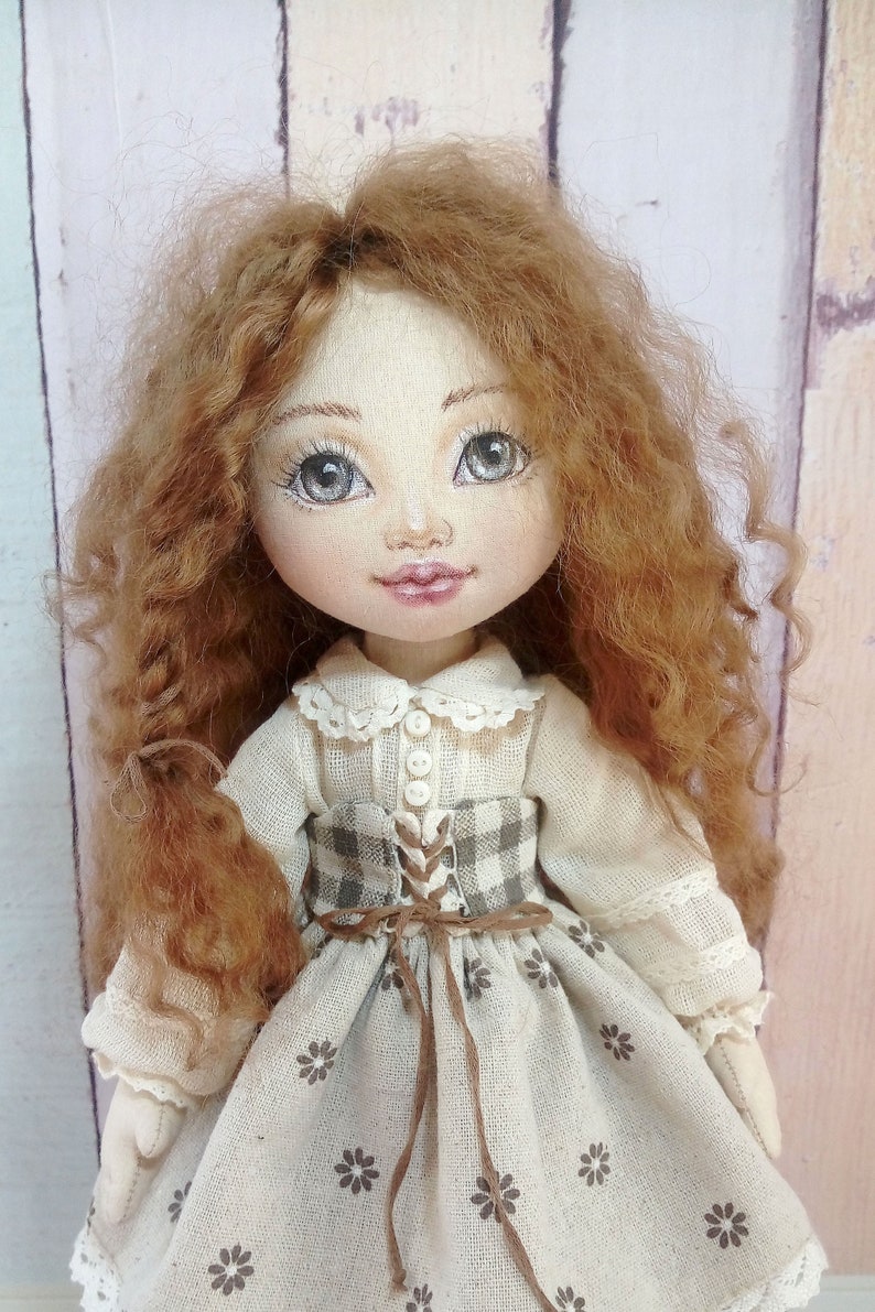 Handmade textile decorative doll collectible OOAK art doll | Etsy