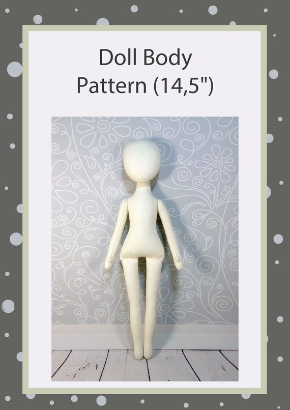 PDF Cloth Doll Pattern 145 Soft Doll Pattern | Etsy