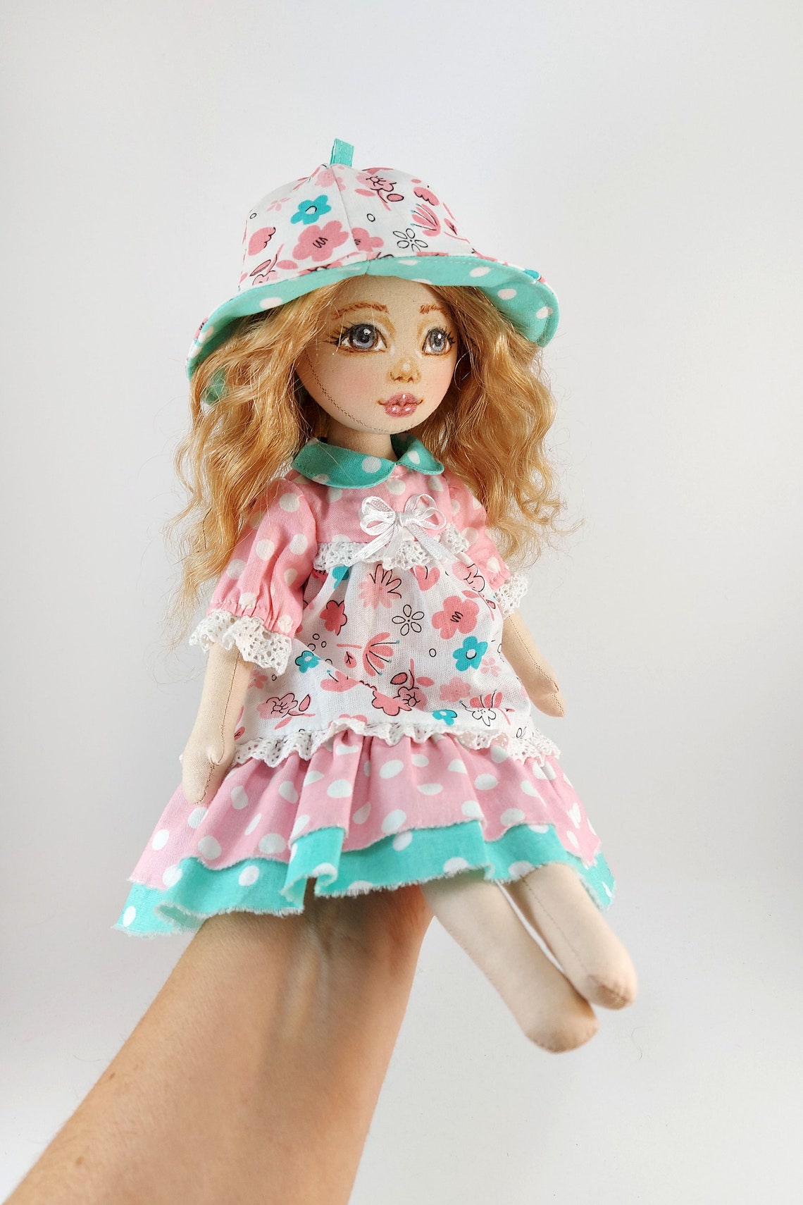 Textile Doll Decorative Doll Collector Dolls Doll Cotton - Etsy