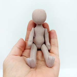 PDF Pattern and Photo Tutorial of a Miniature Body of a Rag Doll 4.5 ...