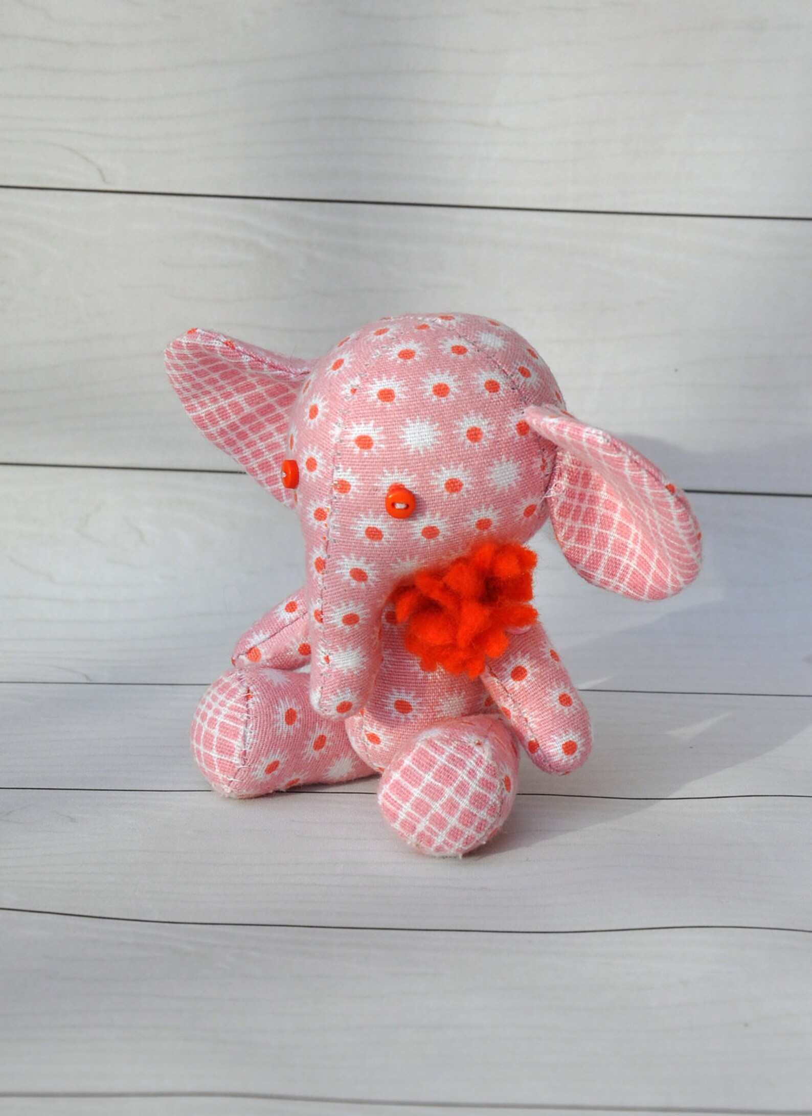 Elephant Pdf Pattern PDF Plush Elephant Stuffed Elephant | Etsy