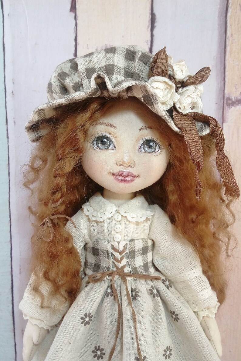 Handmade textile decorative doll collectible OOAK art doll | Etsy