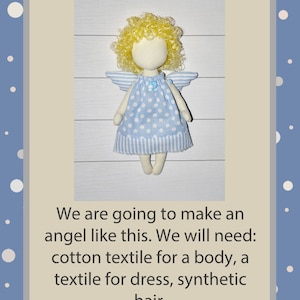Angel Doll Pattern 9" ,PDF Sewing Tutorial,soft Doll Pattern - Etsy