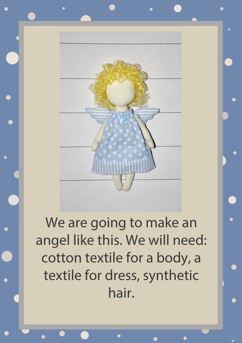 Angel Doll Pattern 9 PDF Sewing Tutorialsoft Doll - Etsy