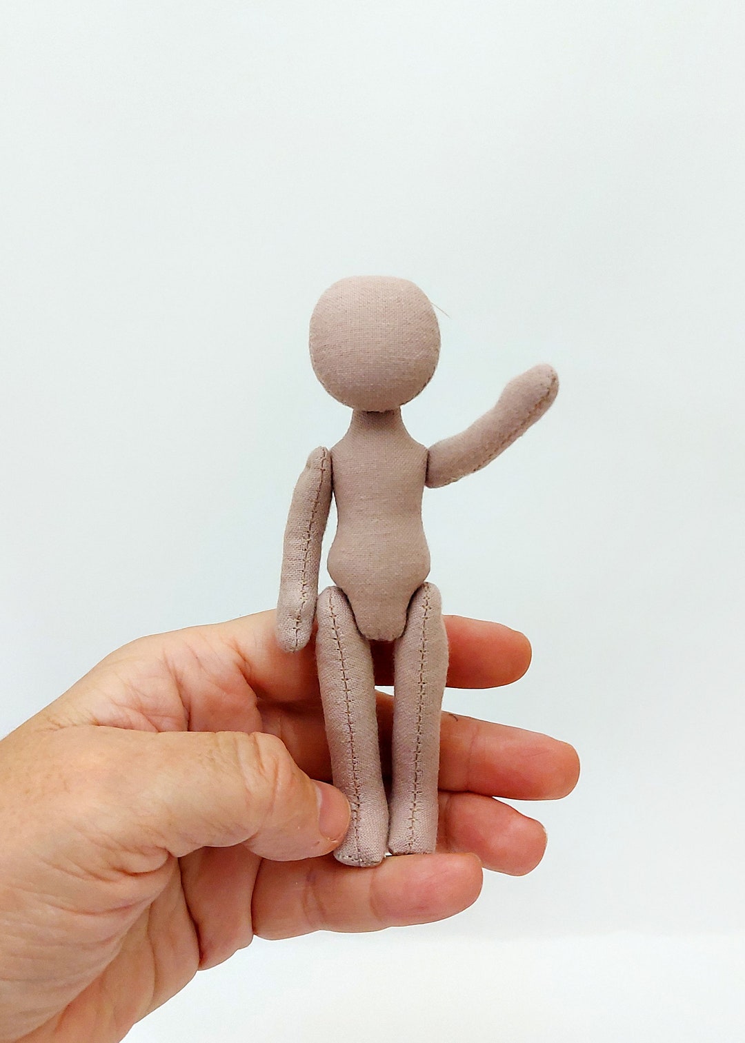 4.5 Inch Miniature Rag Doll Body Blank. - Etsy