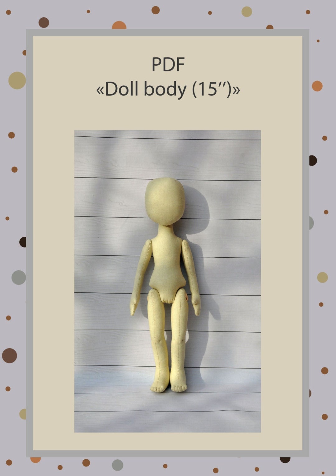PDF, Mary Doll, Cloth Doll Pattern,pdf Sewing Tutorial,soft Doll ...