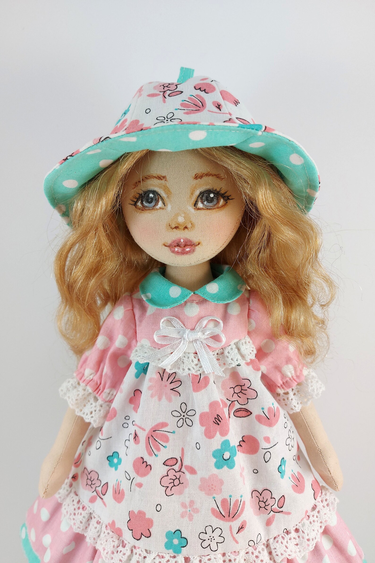 Textile Doll Decorative Doll Collector Dolls Doll Cotton - Etsy