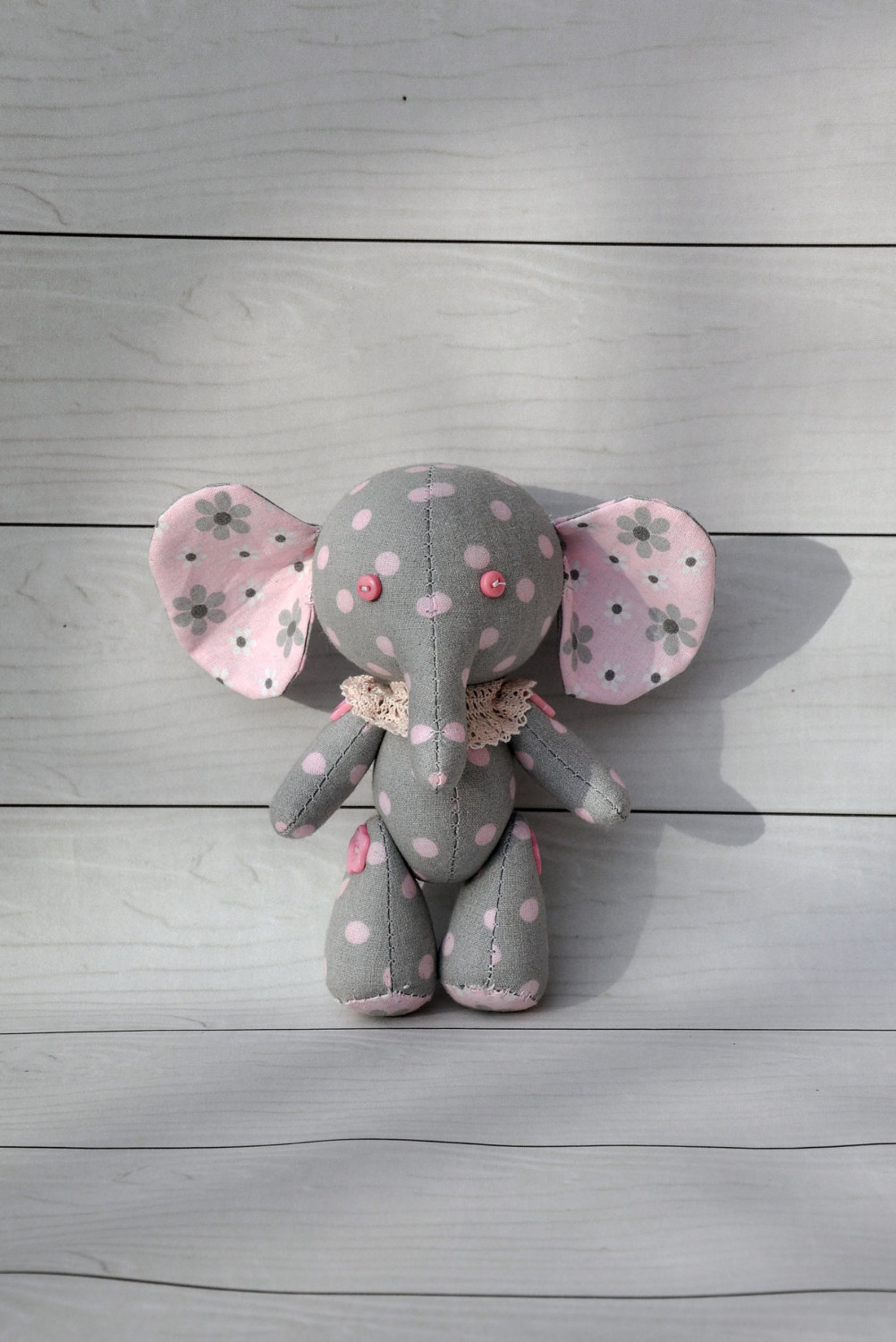 Elephant Pdf Pattern PDF Plush Elephant Stuffed Elephant | Etsy