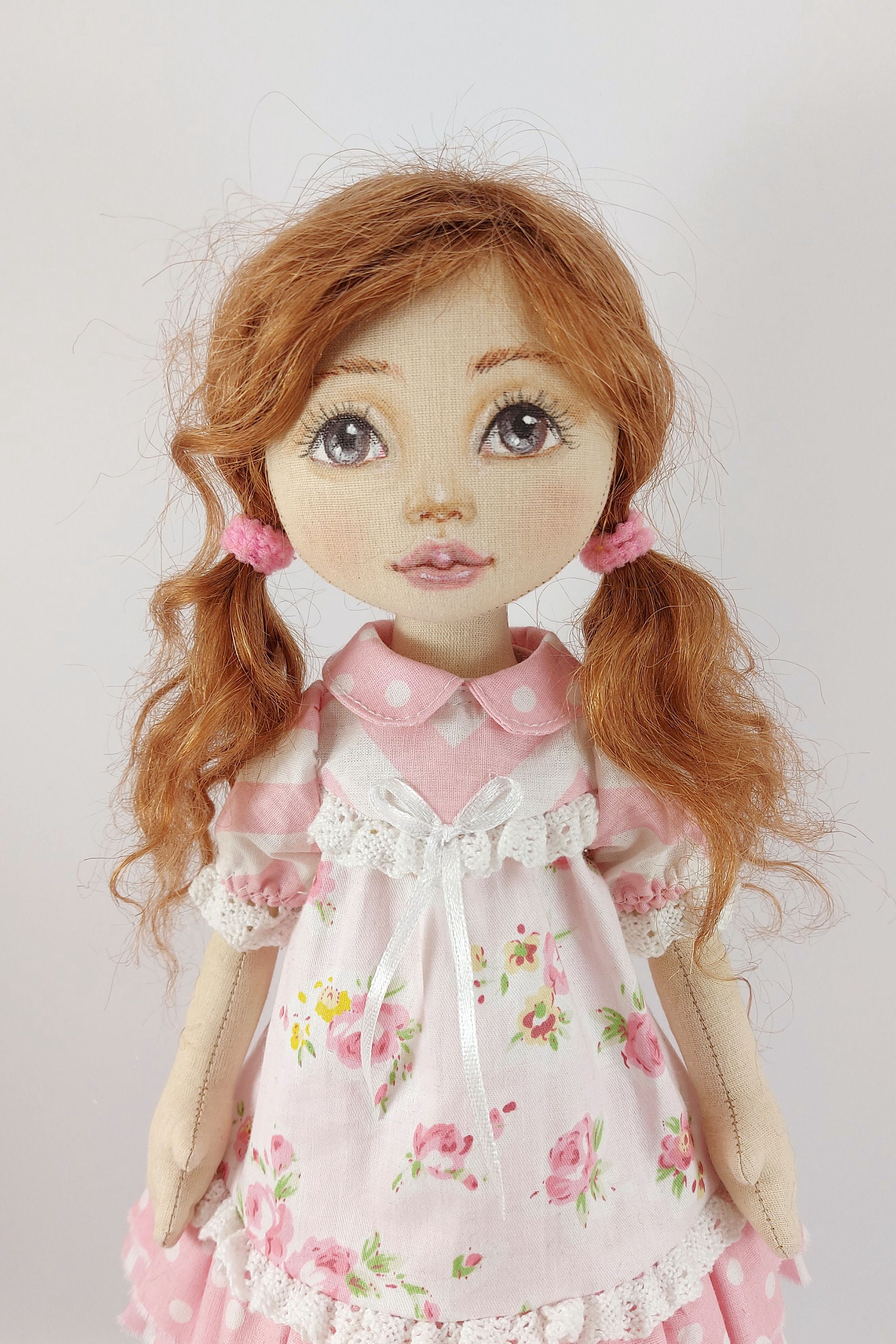 Handmade textile decorative doll collectible OOAK art doll | Etsy