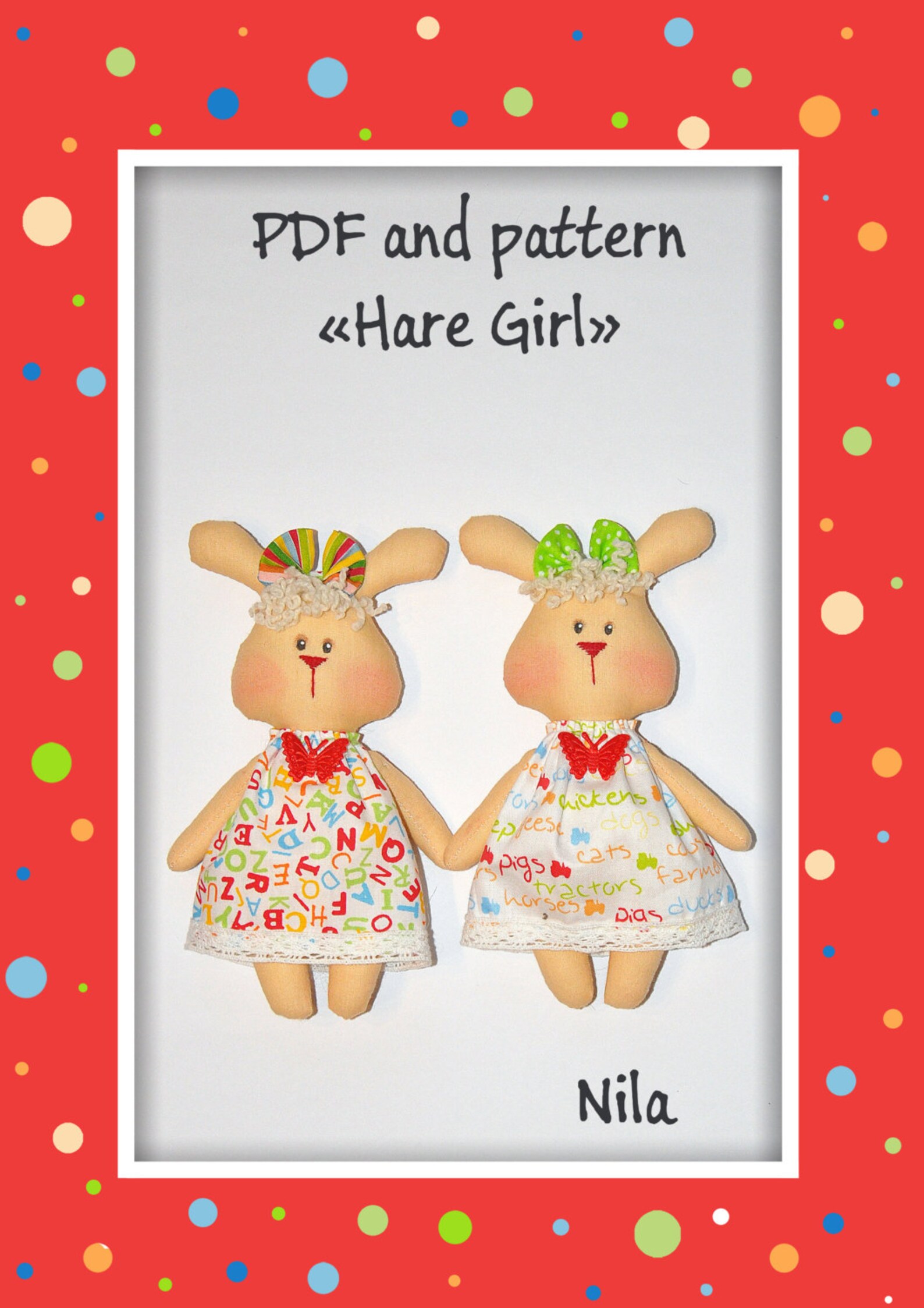 Hare Toy Pattern. Soft Toy Pattern and Tutorial. Hare Pattern - Etsy