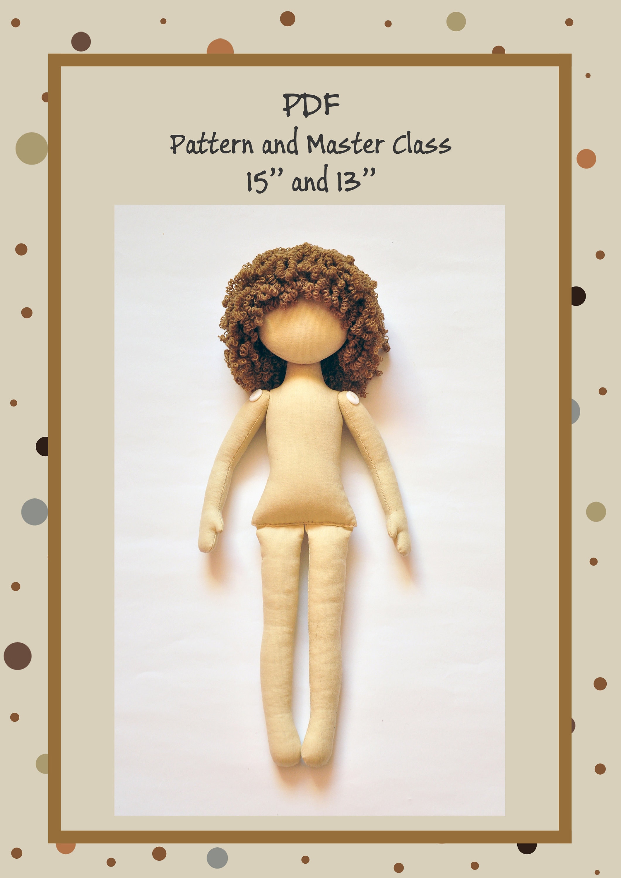 Pattern Sewing Dresses for Dolls Anna Maria. Sewing Tutorial | Etsy