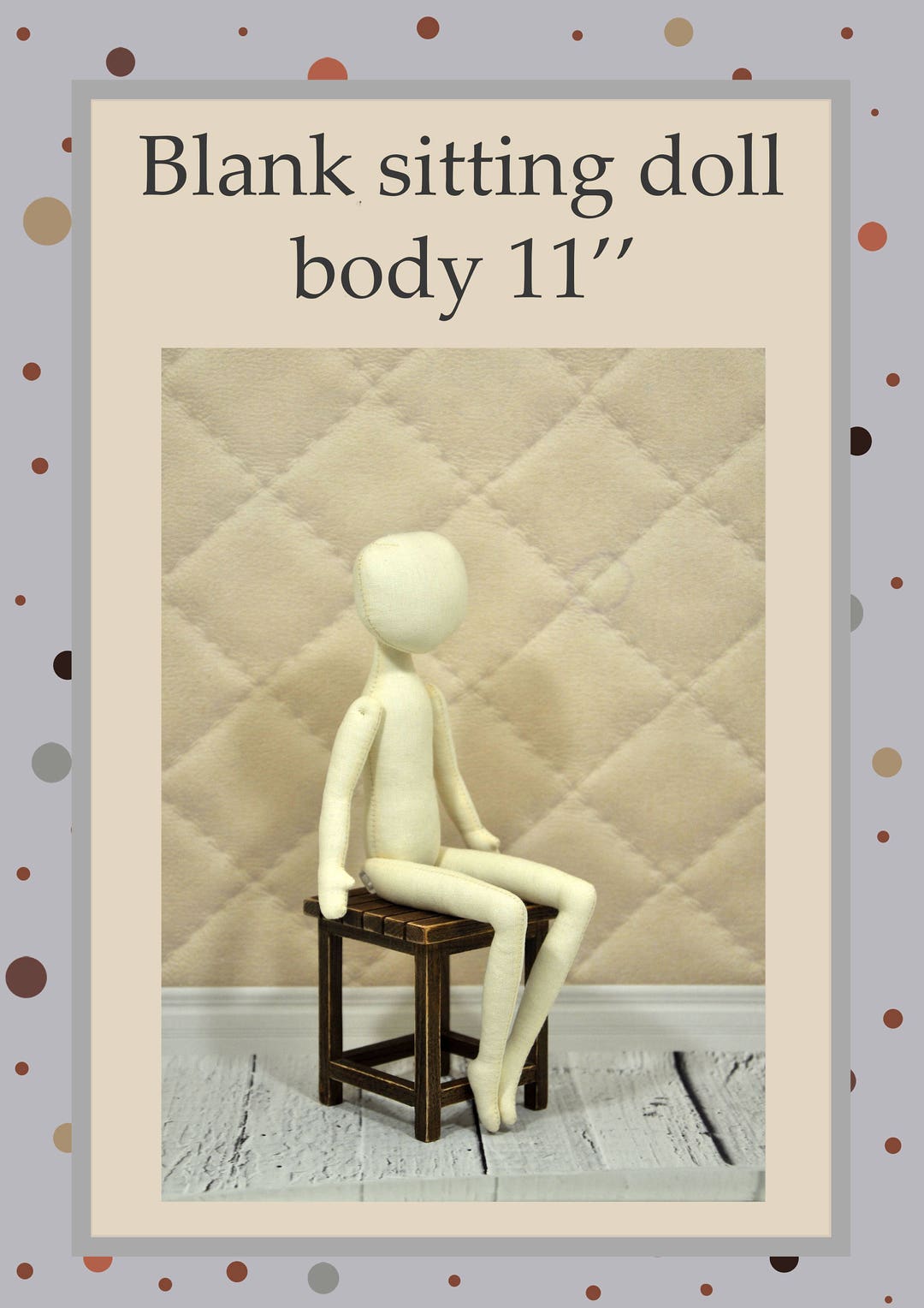 PDF, Blank Doll Body-11",pdf Sewing Tutorial,soft Doll Pattern - Etsy