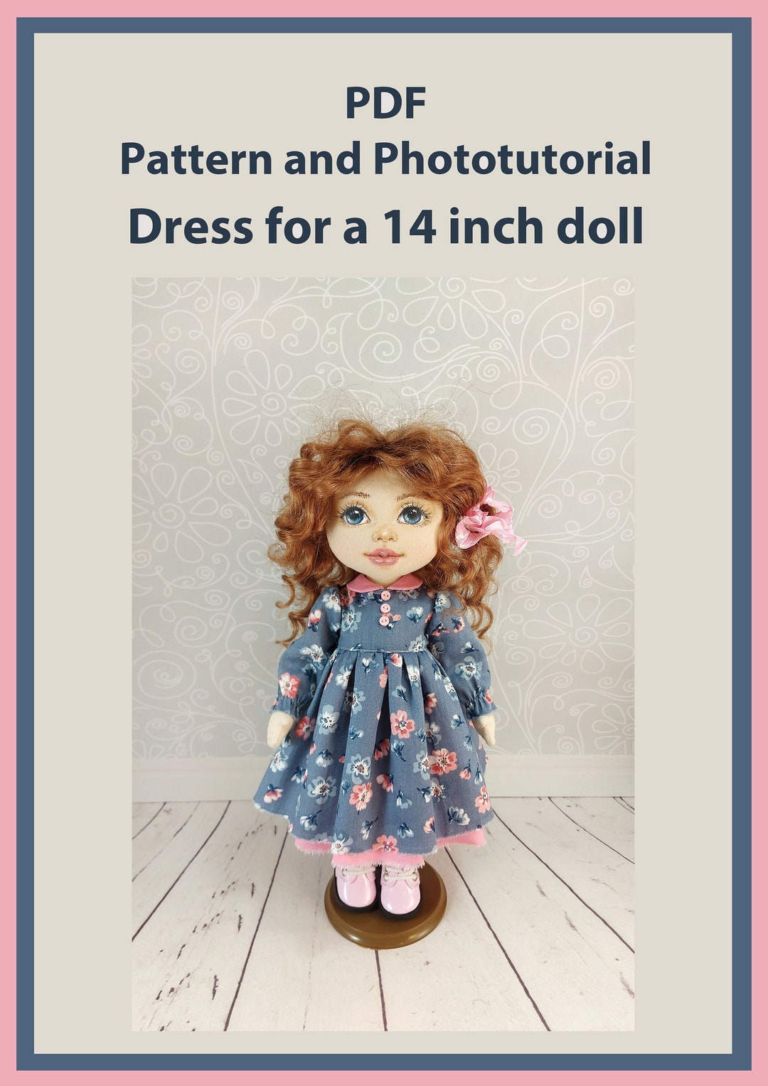 Tutorial and Dress Pattern for 14" Doll, Sewing Tutorial. PDF - Etsy