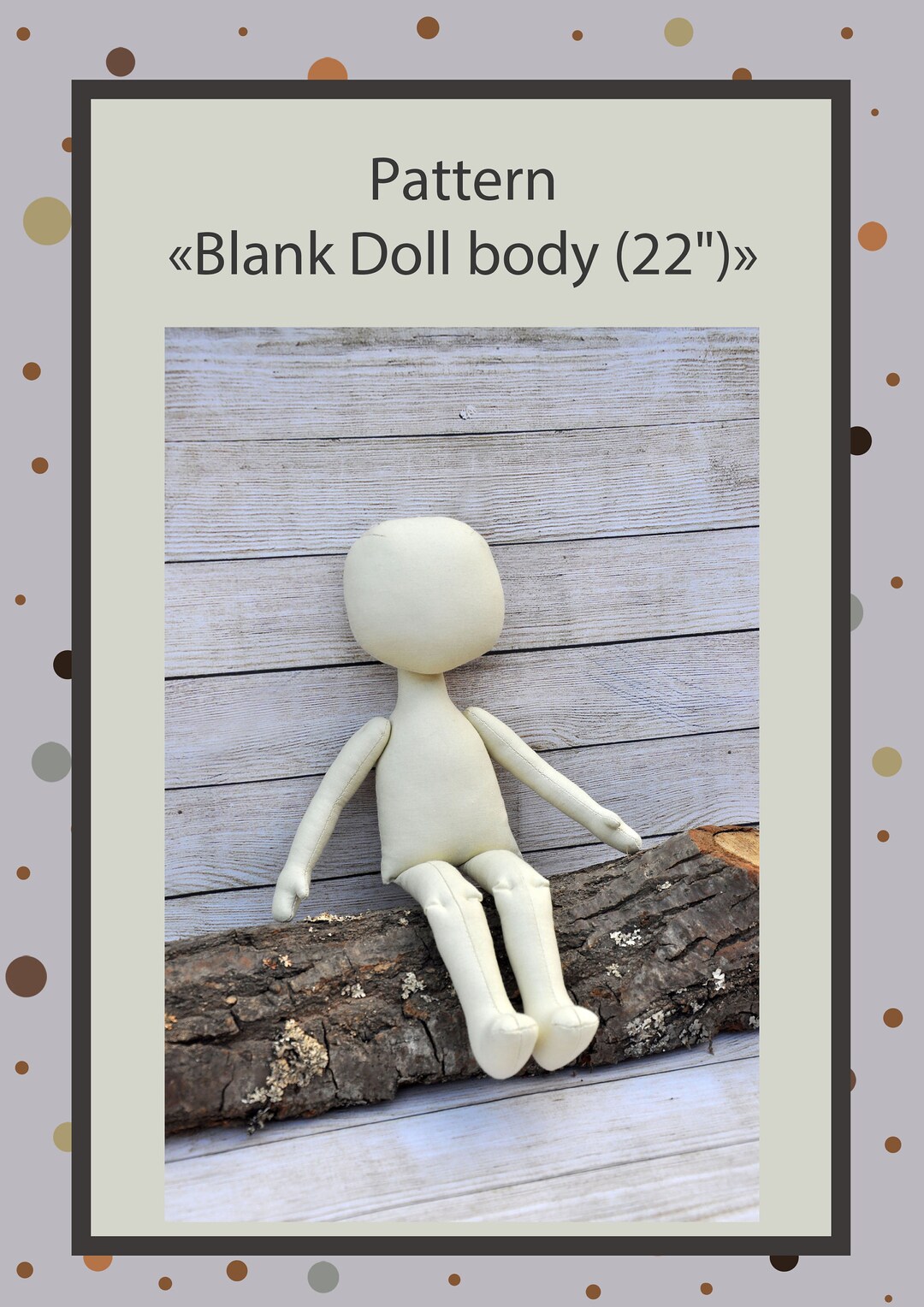 PDF, Cloth Doll Pattern 22 " ,soft Doll Pattern - Etsy