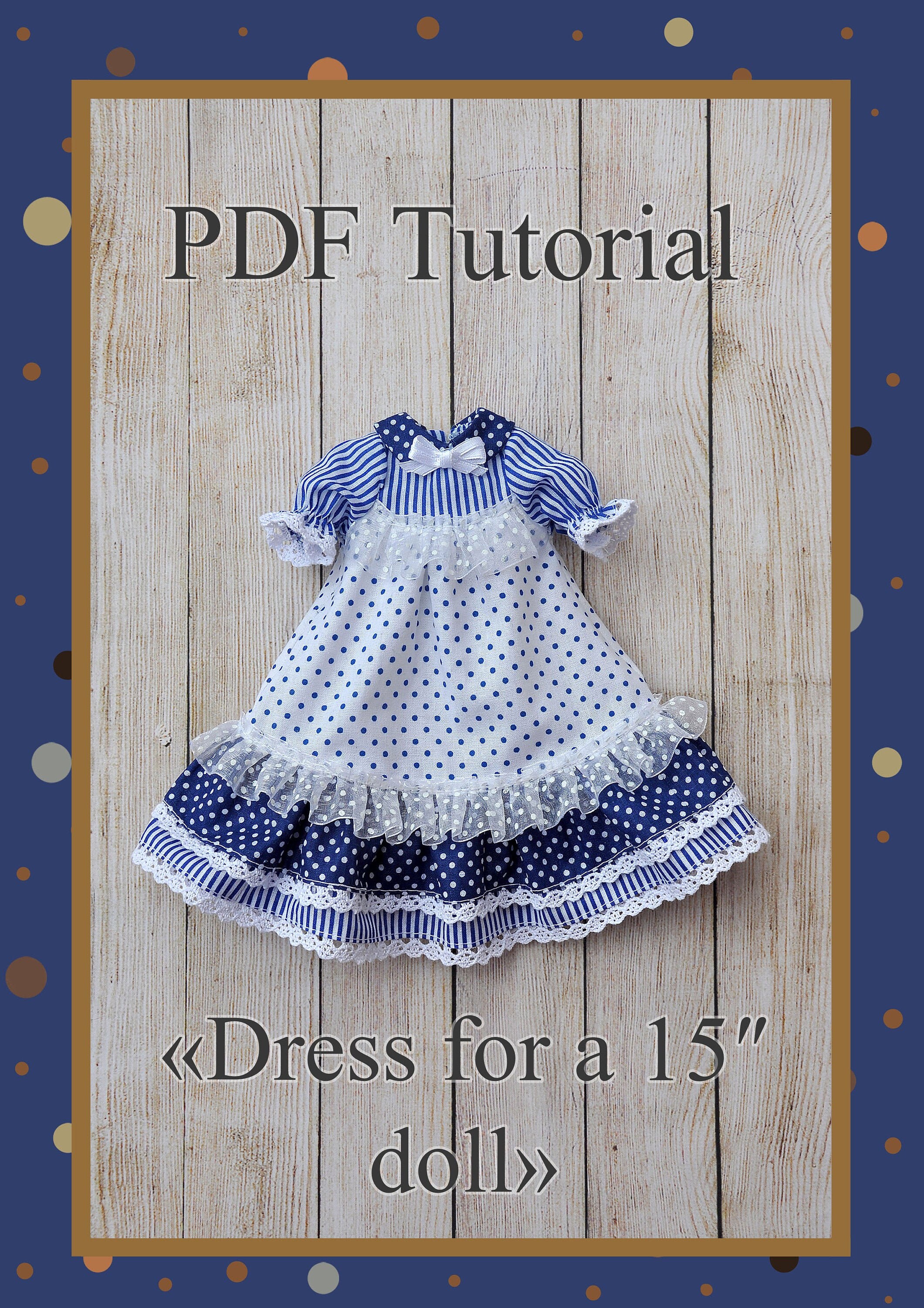 Pattern Sewing Dresses for Anna- Maria Dolls, Sewing Tutorial, PDF - Etsy