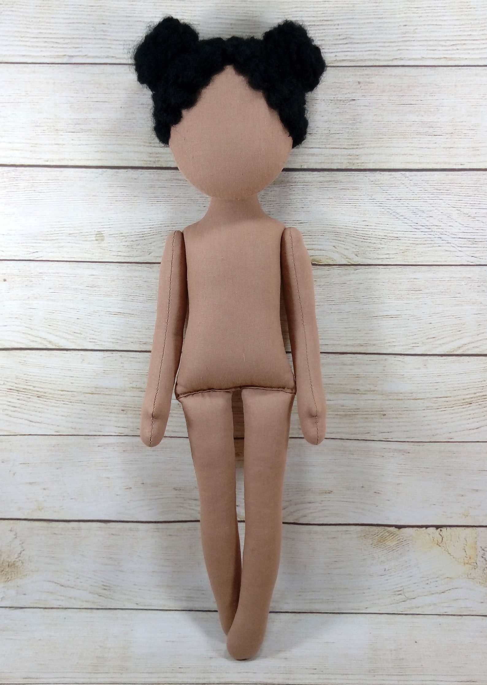 Blank Black Doll 15 Inches Ragdoll Body | Etsy