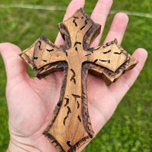 Handmade Wooden Wall Cross - Oak Christian Decor Gift - Etsy