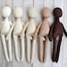 5 Blank Doll Body-13" Textile Dolls Blank Rag Doll Body Made of Cloth ...