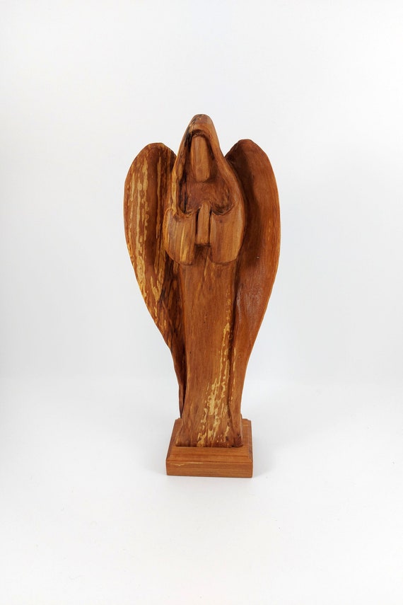 Angel Made of Woodwooden Angelwalnut - Etsy