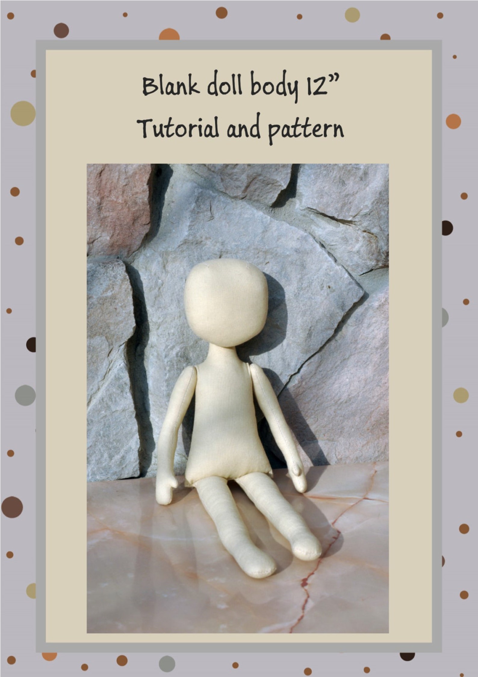 PDF Cloth Doll Pattern Sewing Tutorial Soft Doll Pattern - Etsy