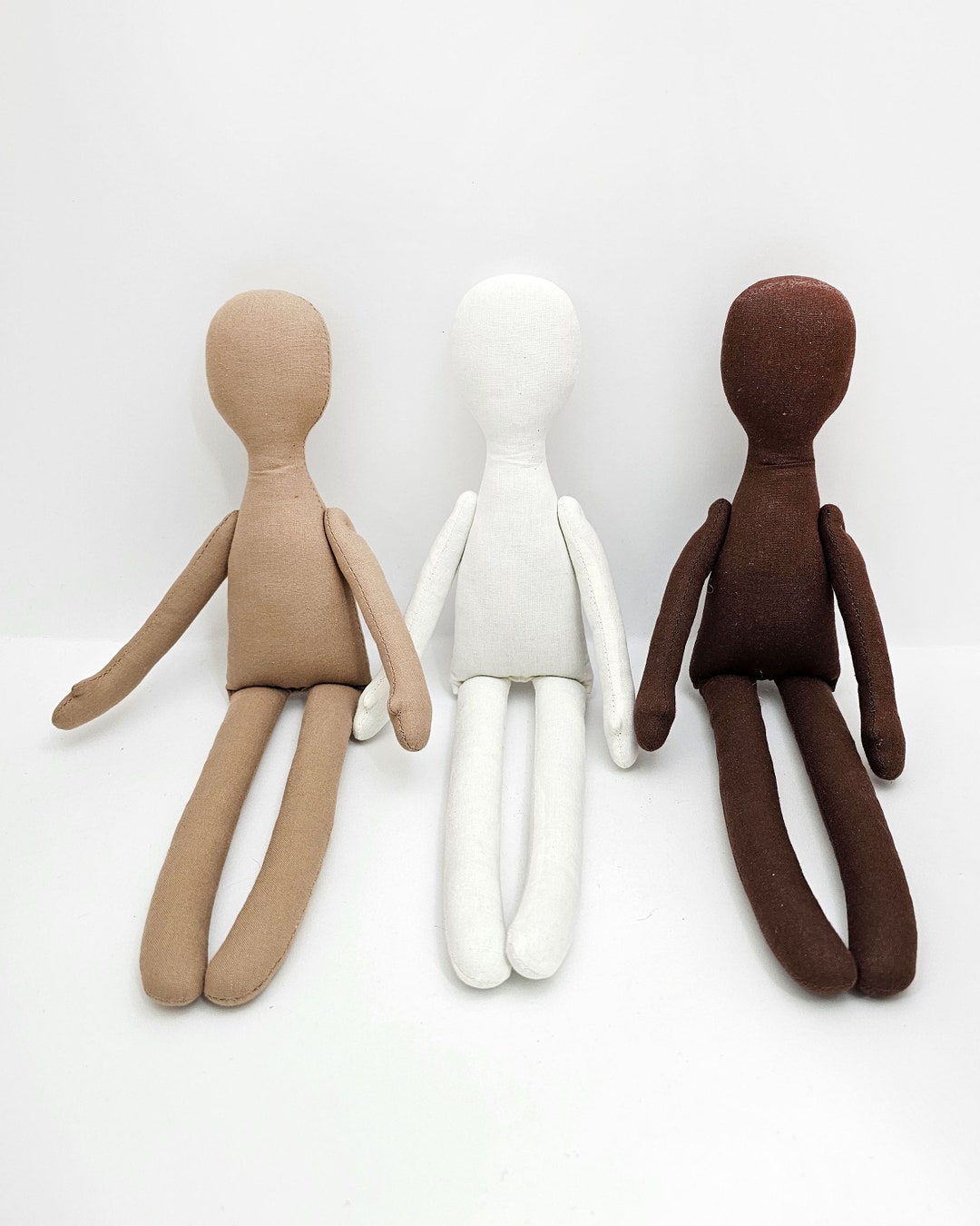 3 Color Blank Doll Body-12.5 ", Blank Rag Doll, Ragdoll Body,the Body ...