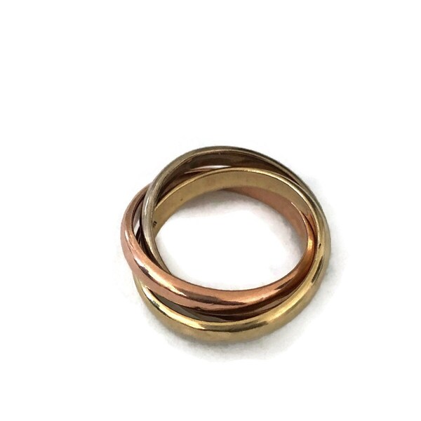Tri Color Rings - Etsy
