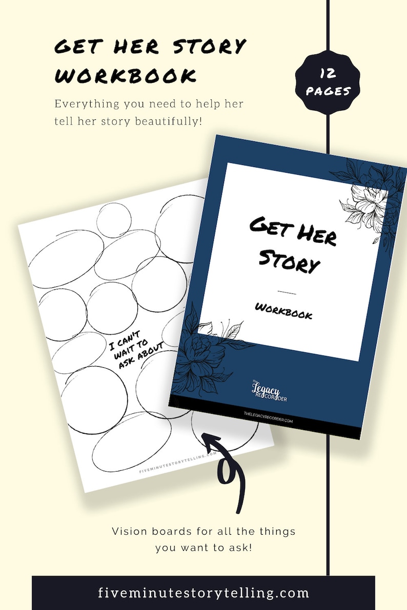 Get Her Story Workbook: Printable PDF, US Letter, A4, Printable ...