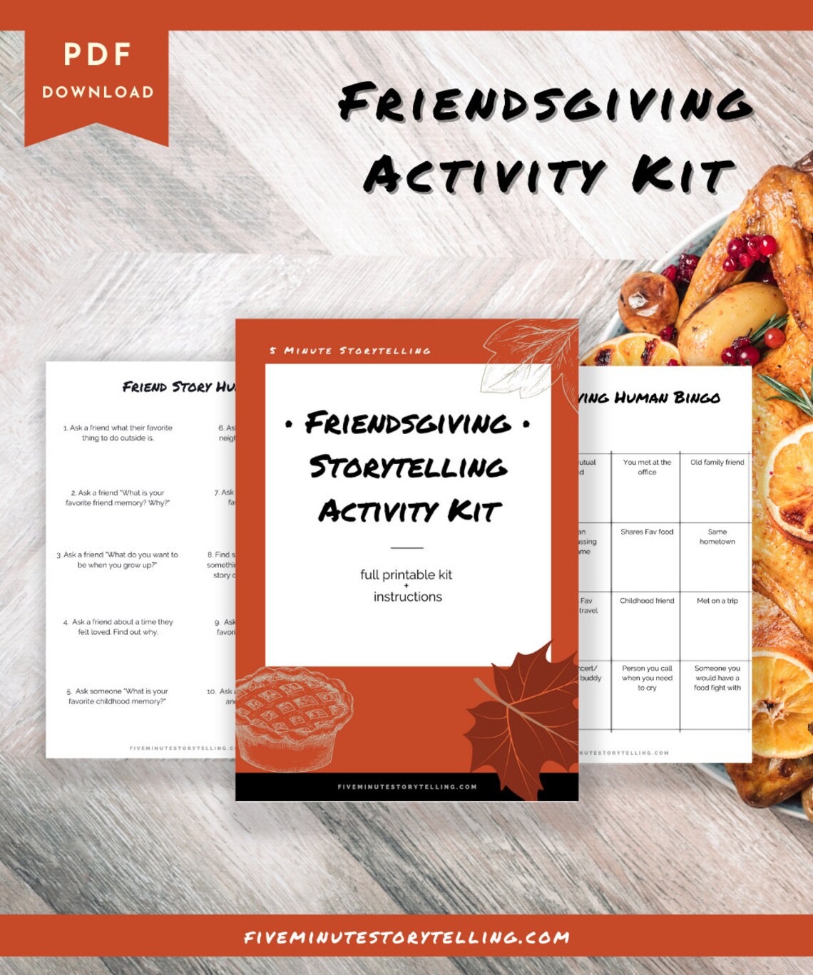 Friendsgiving Activity Kit: Printable Activity Kit, Activities for ...