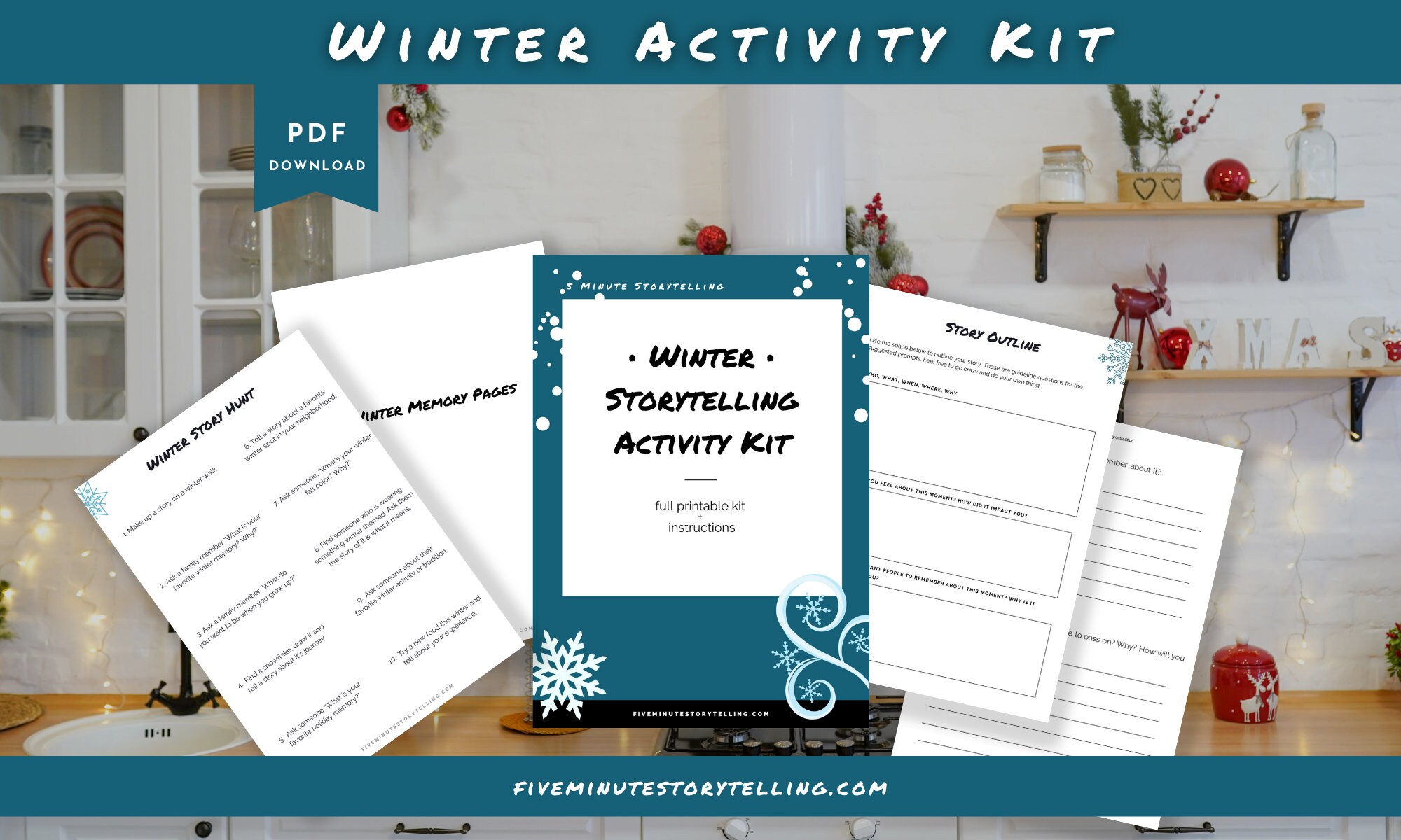 Winter Storytelling Activity Kit: Printable Activity Kit, Activities ...