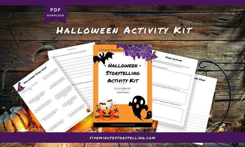 Halloween Storytelling Activity Kit: Printable Activity Kit, Activities ...