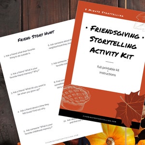 Friendsgiving Activity Kit: Printable Activity Kit, Activities for ...