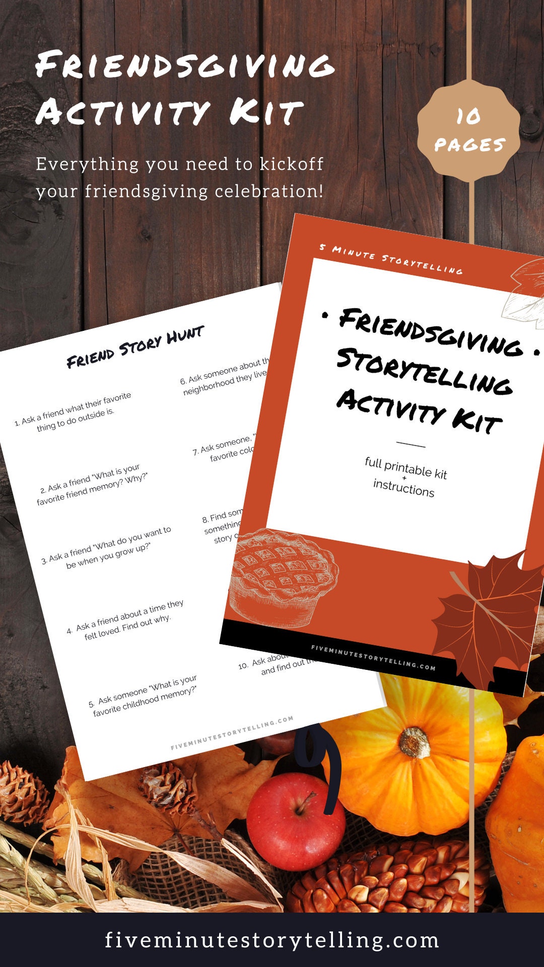 Friendsgiving Activity Kit: Printable Activity Kit, Activities for ...