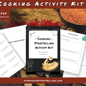 Cooking Storytelling Activity Kit: Printable Activity Kit, Activities ...