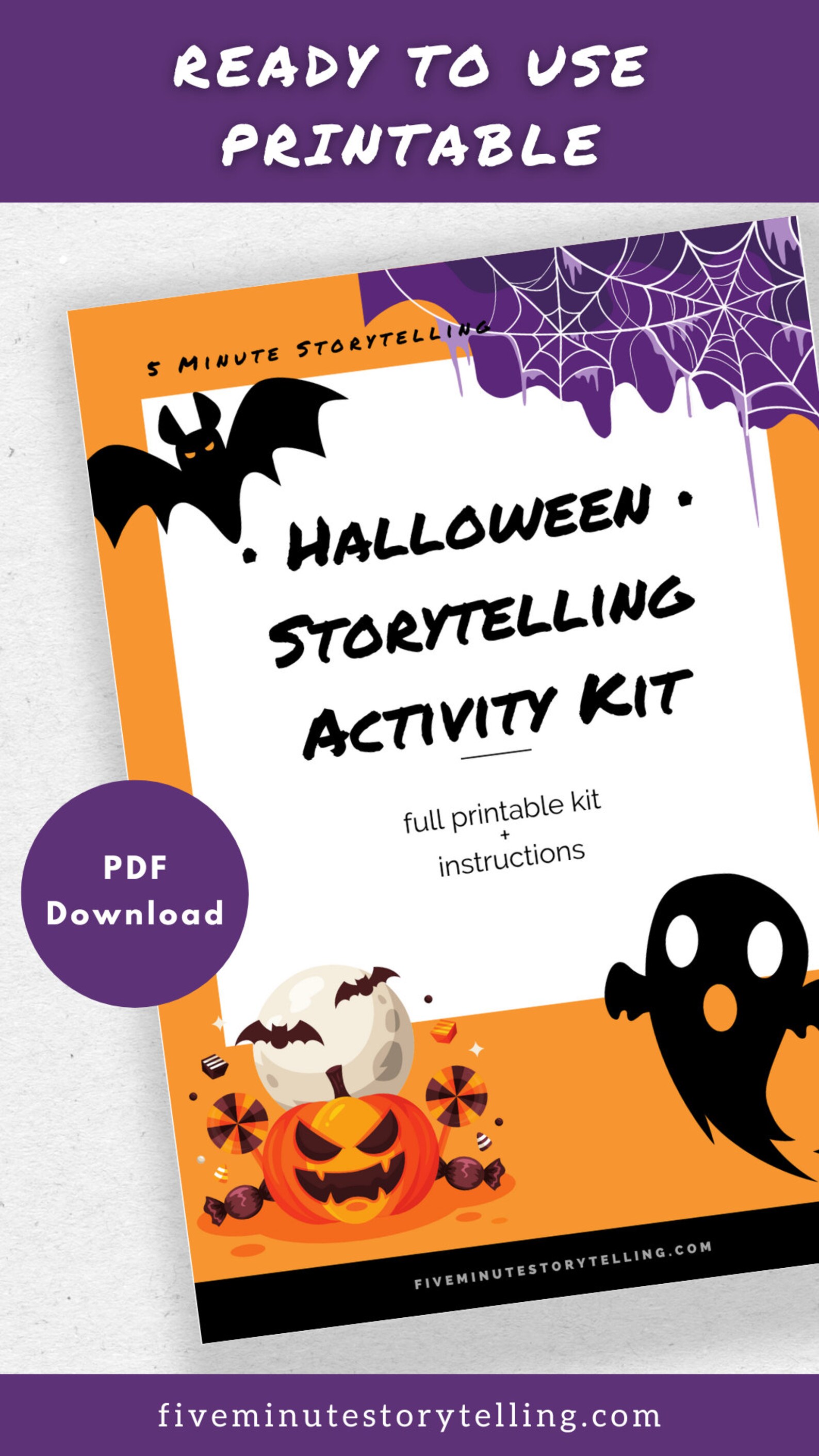 Halloween Storytelling Activity Kit: Printable Activity Kit, Activities ...